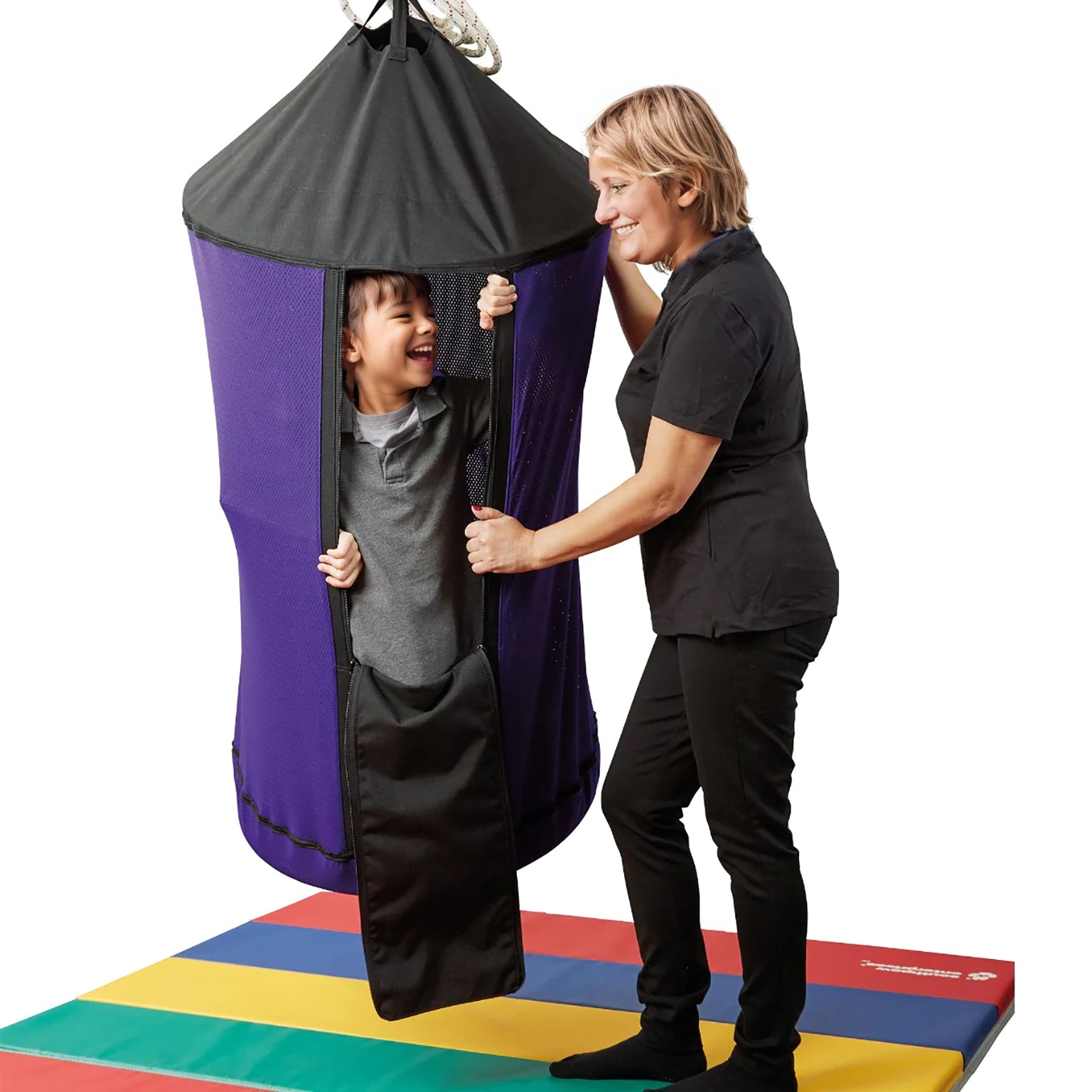 Flying Purple People Eater: Versatile Sensory Swing for Kids