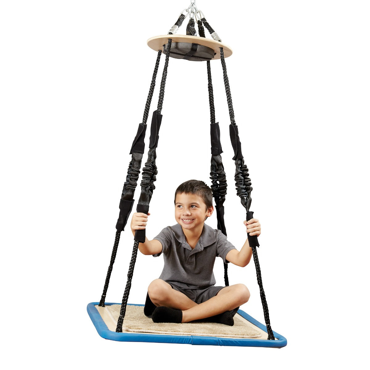 Platform Swing ALEKO Kids Large Round Outside Swing With Adjustable